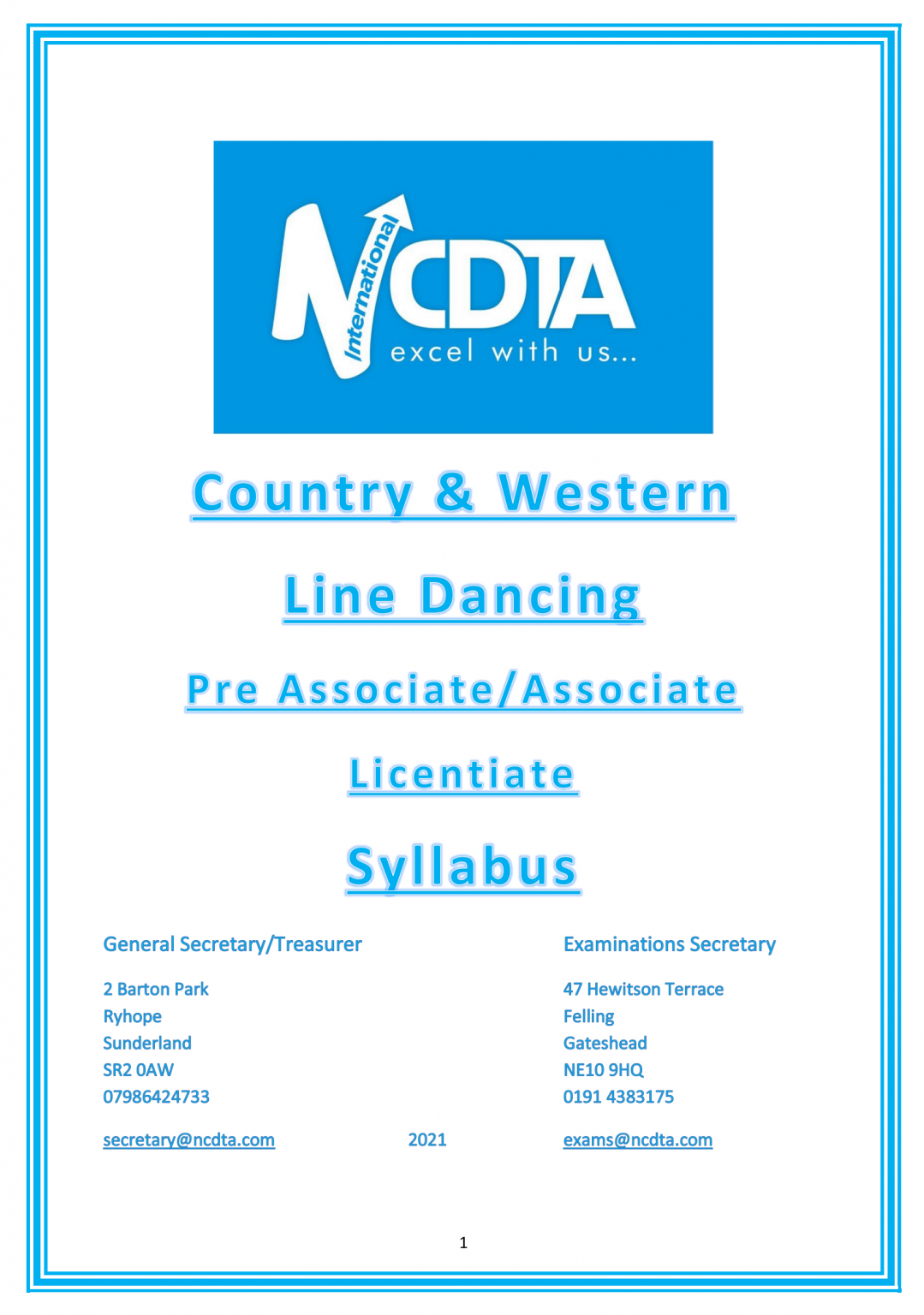 Country & Western Professional – NCDTA International