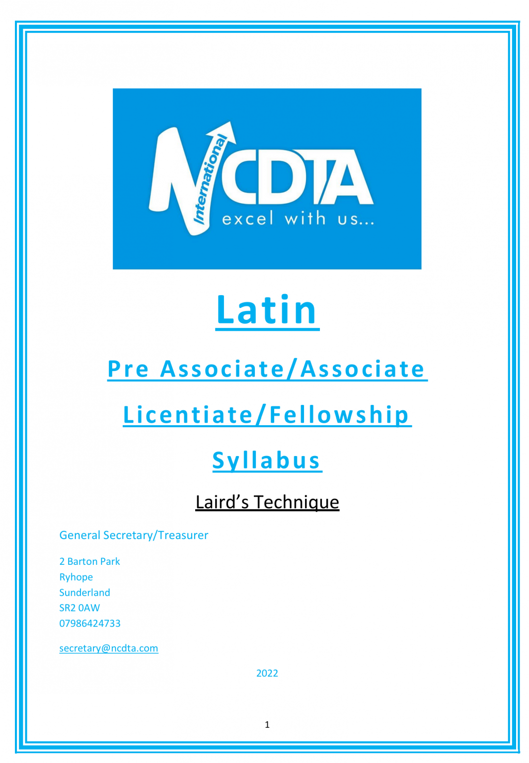 Latin Professional – NCDTA International